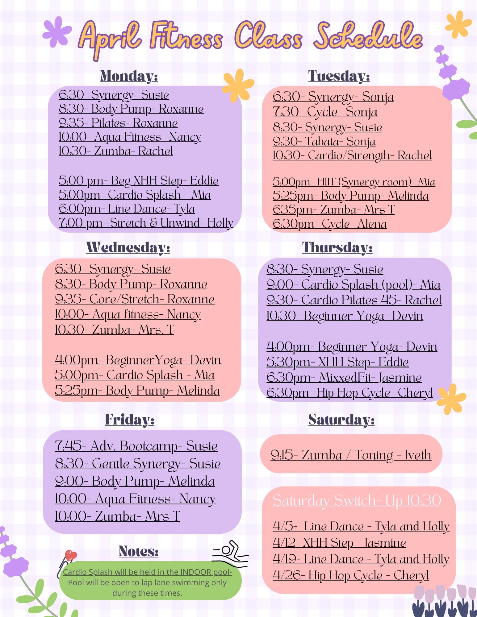 Group Fitness Classes – Courts Plus Fitness Center